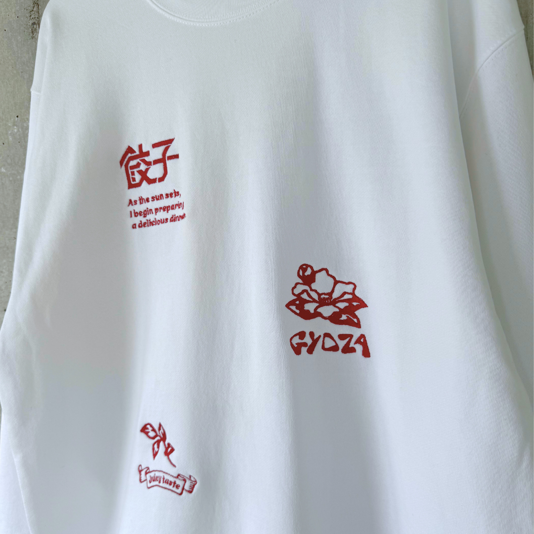 ふくだ 餃子モチーフ刺繍 sweat – One Drop（ワンドロップ）