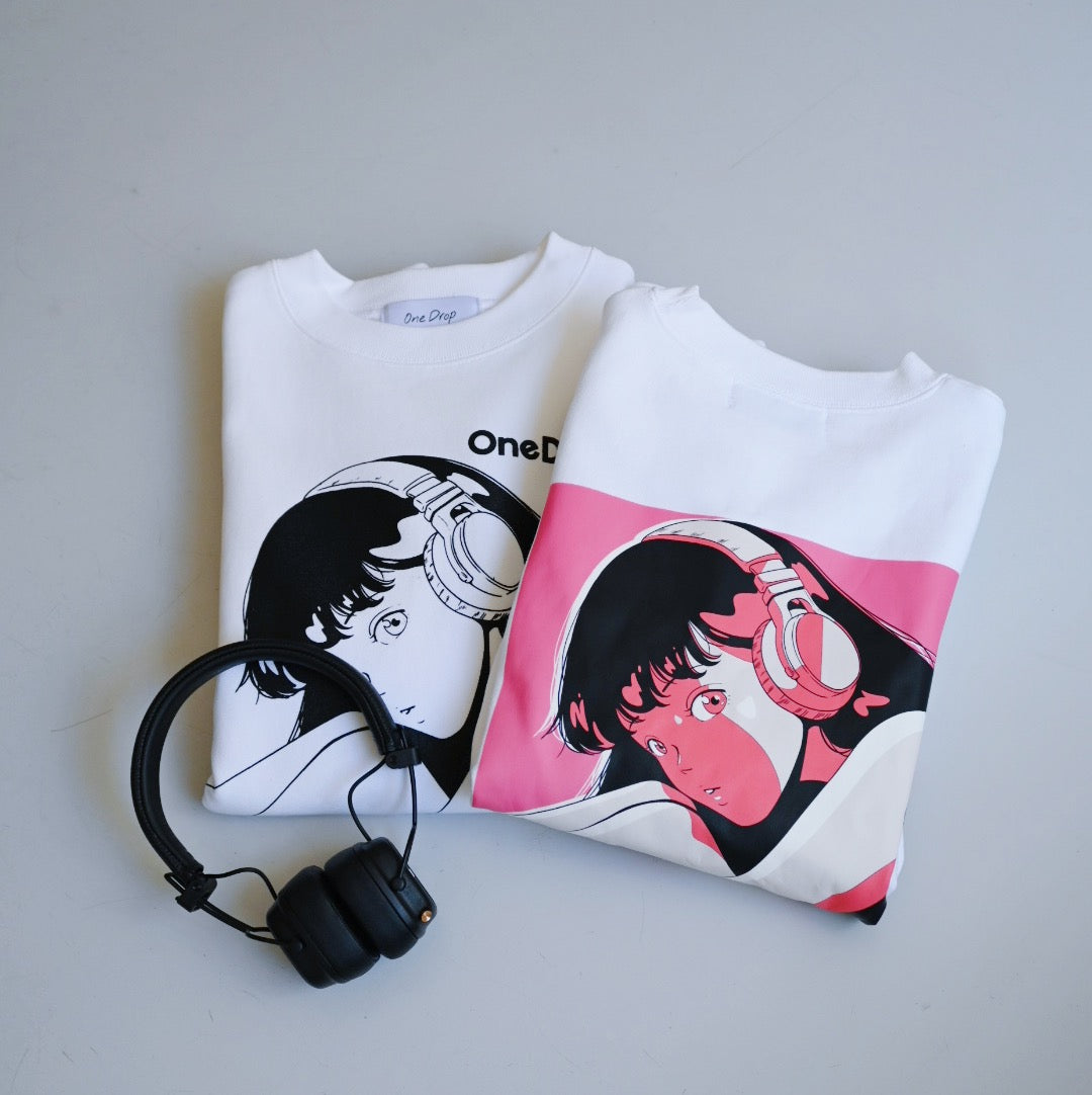 chao!Pink Girl sweat – One Drop（ワンドロップ）